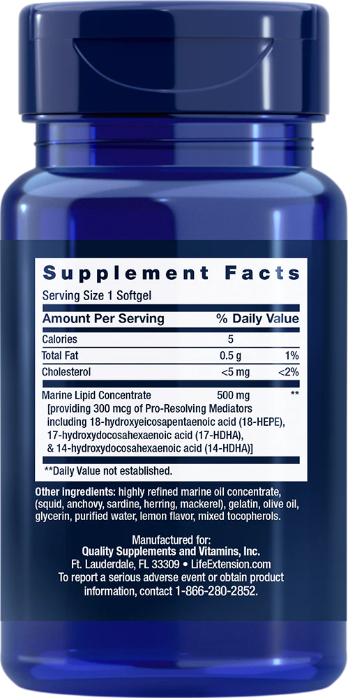 Pro-Resolving Mediators 30 softgels Life Extension